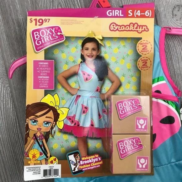 boxy girl | Costumes | Nwt Boxy Girl Brooklyn Dress With Surprise Boxes ...